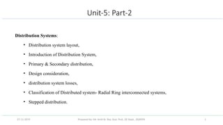 Electrical Distribution System Presentation | PPTX