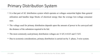 Electrical Distribution System Presentation | PPTX