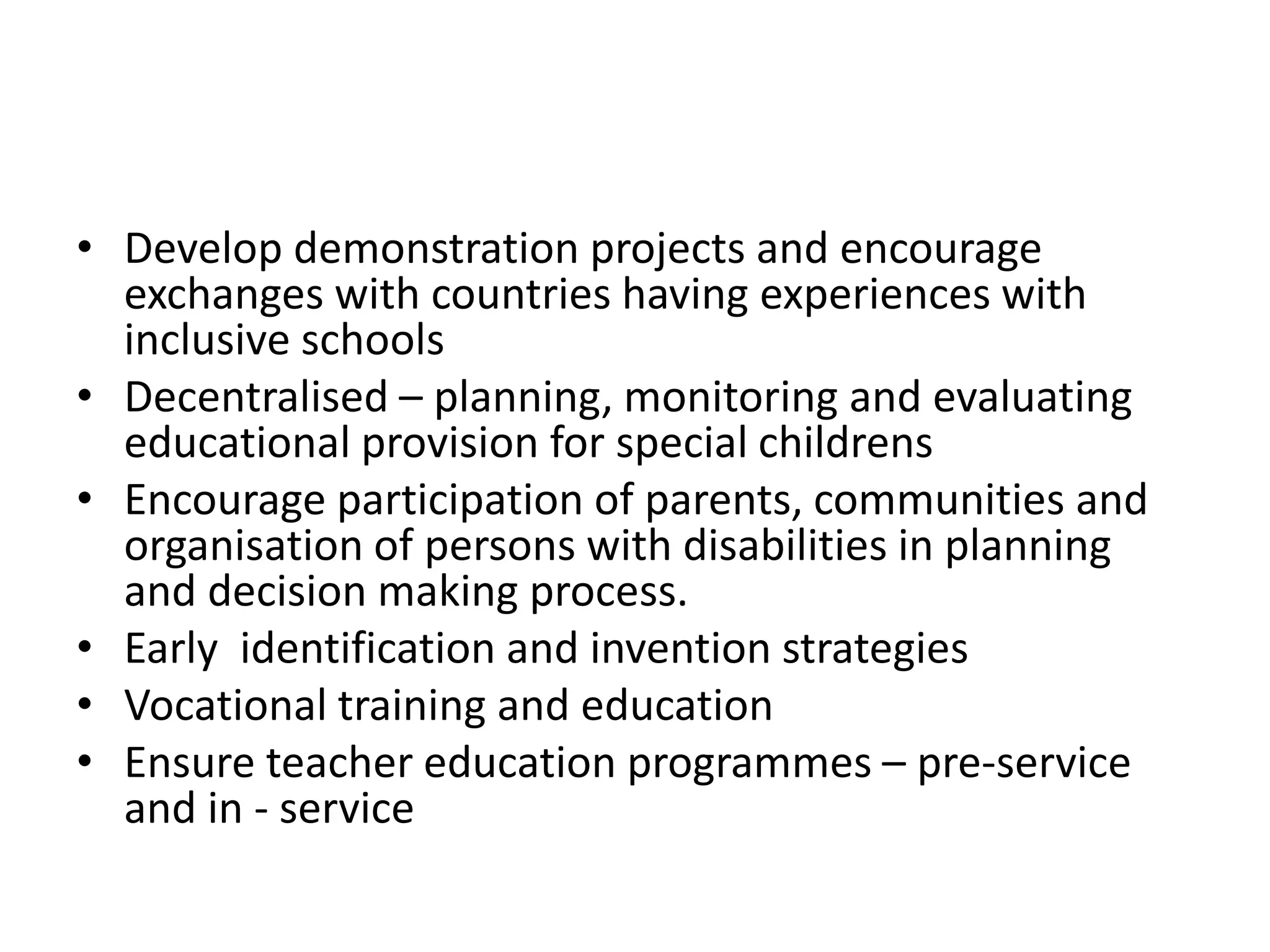 POLICIES AND PROGRAMMES OF INCLUSIVE EDUCATION | PPTX