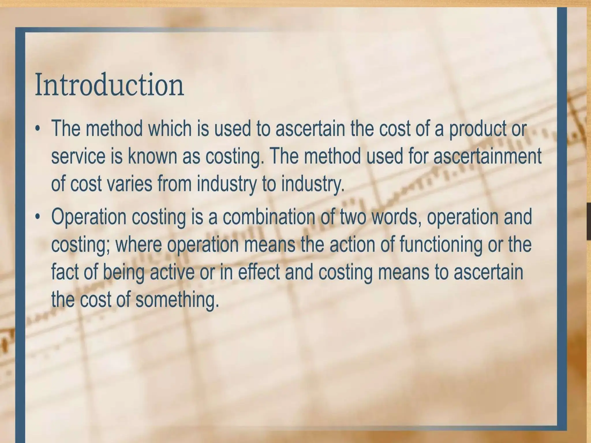 UNIT-5 PPT.pptx- Introduction to Operating and Contractcosting | PPTX
