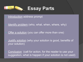 problem-solution essay - | PPT