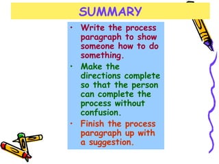 process paragraph | PPT