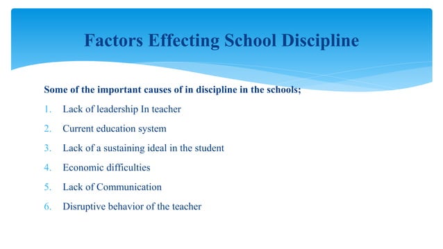 Unit 5 school discipline and classroom management | PPTX