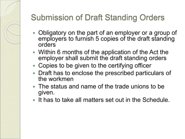 Unit-5 standingordersact1946 (1).pptPOPNIKJHYRTDFSDSADS | PPT