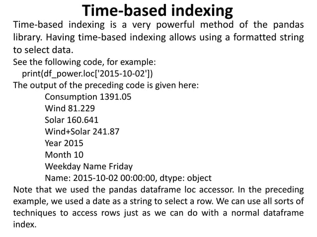 Unit-5 Time series data Analysis.pptx | Technology & Computing