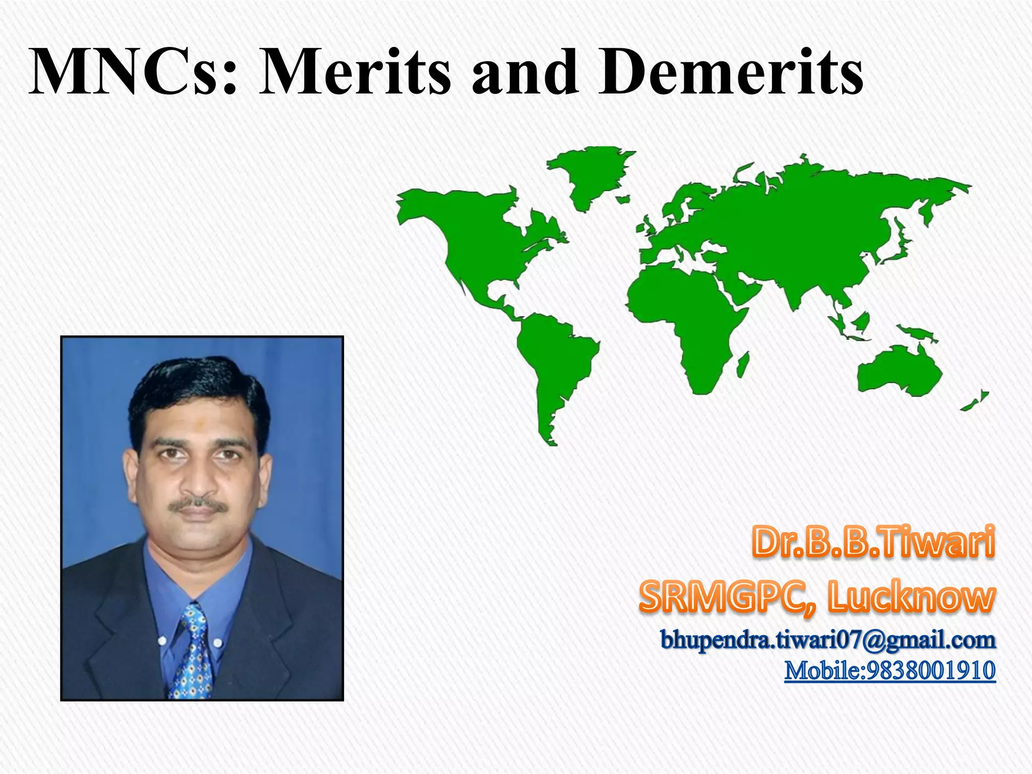 MNCs -Merits & Demerits | PDF