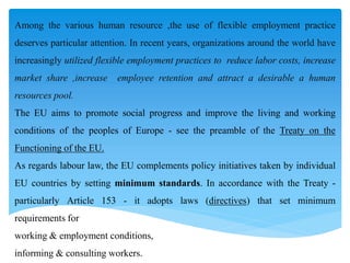 Employment Practices with respect to EU:European Union | PPT