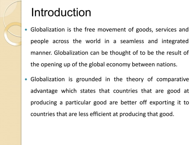 Features of Globalization | PPTX