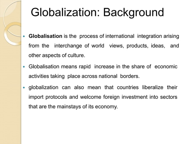 Features of Globalization | PPTX