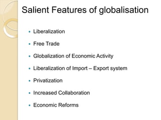 Features of Globalization | PPTX