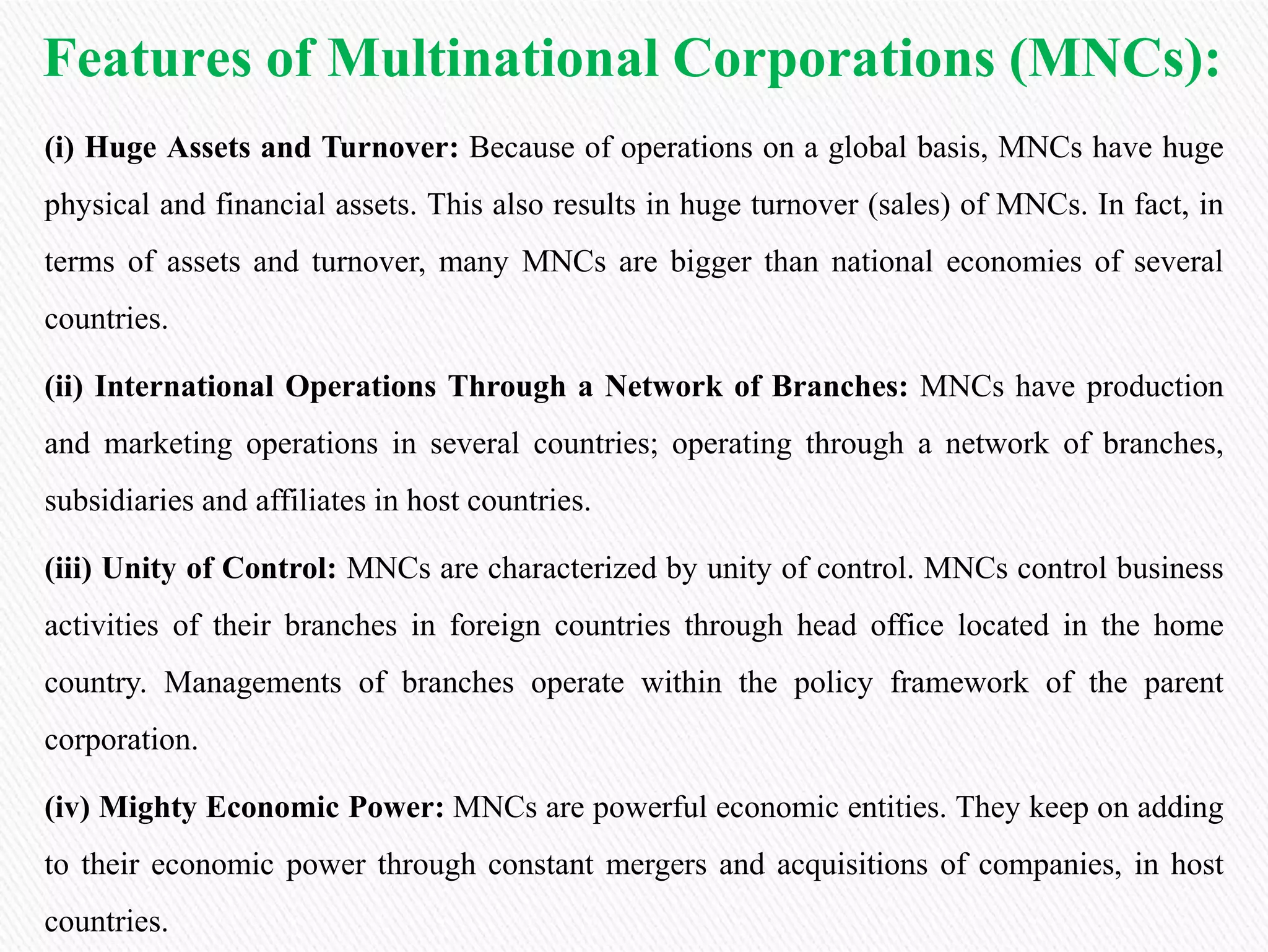 MNCs: Definition, features and Advantages -Disadvantages | PDF