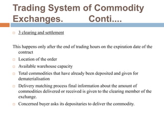Unit 5 trading in commodity market | PPT