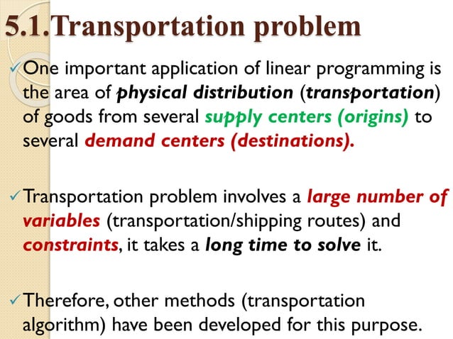unit-5 Transportation problem in operation research ppt.pdf