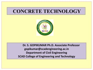 Special Concrete - Concrete Technology | PPTX