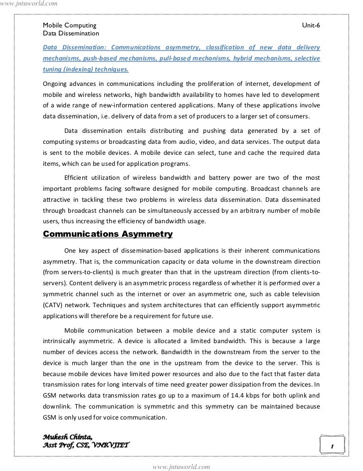 selective tuning and indexing methods in mobile computing