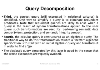 Distributed DBMS - Unit 6 - Query Processing | PPT