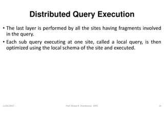 Distributed DBMS - Unit 6 - Query Processing | PPT