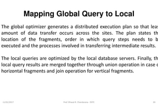 Distributed DBMS - Unit 6 - Query Processing | PPT