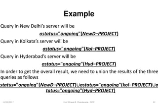 Distributed DBMS - Unit 6 - Query Processing | PPT