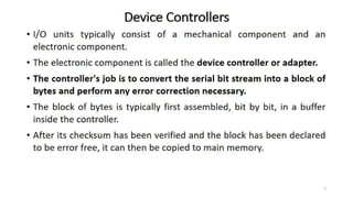 OS Unit 6 - I/O Management | PPT