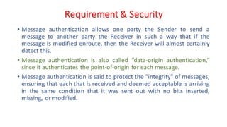 CNS - Unit - 6 - Message Authentication Code | PDF