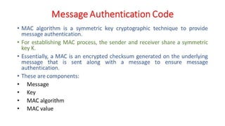 CNS - Unit - 6 - Message Authentication Code | PDF