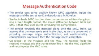 CNS - Unit - 6 - Message Authentication Code | PDF