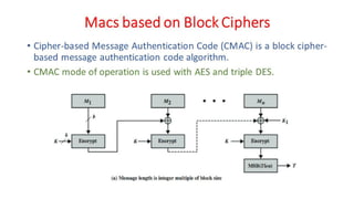CNS - Unit - 6 - Message Authentication Code | PPT