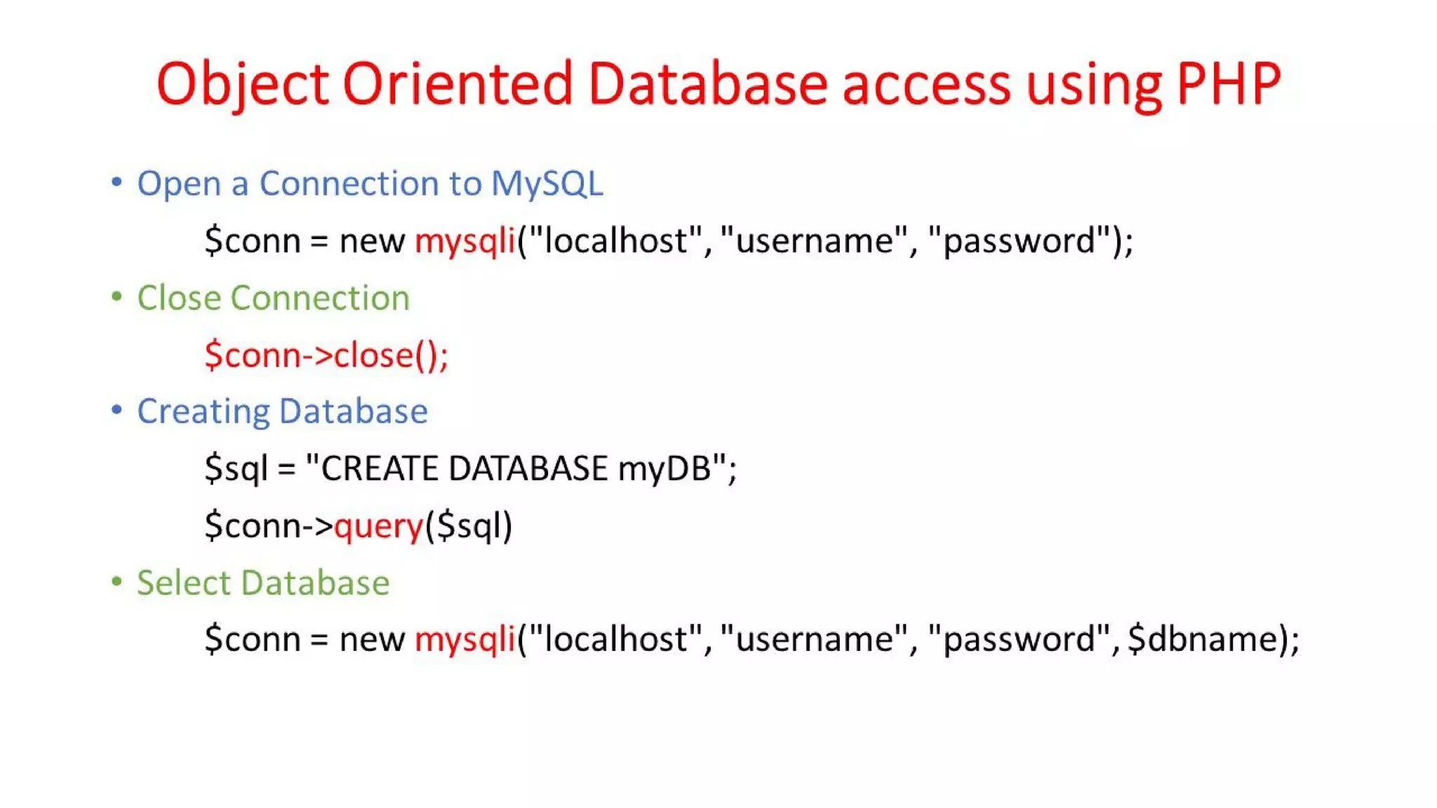 WD - Unit - 6 - Database Connectivity using PHP | PDF