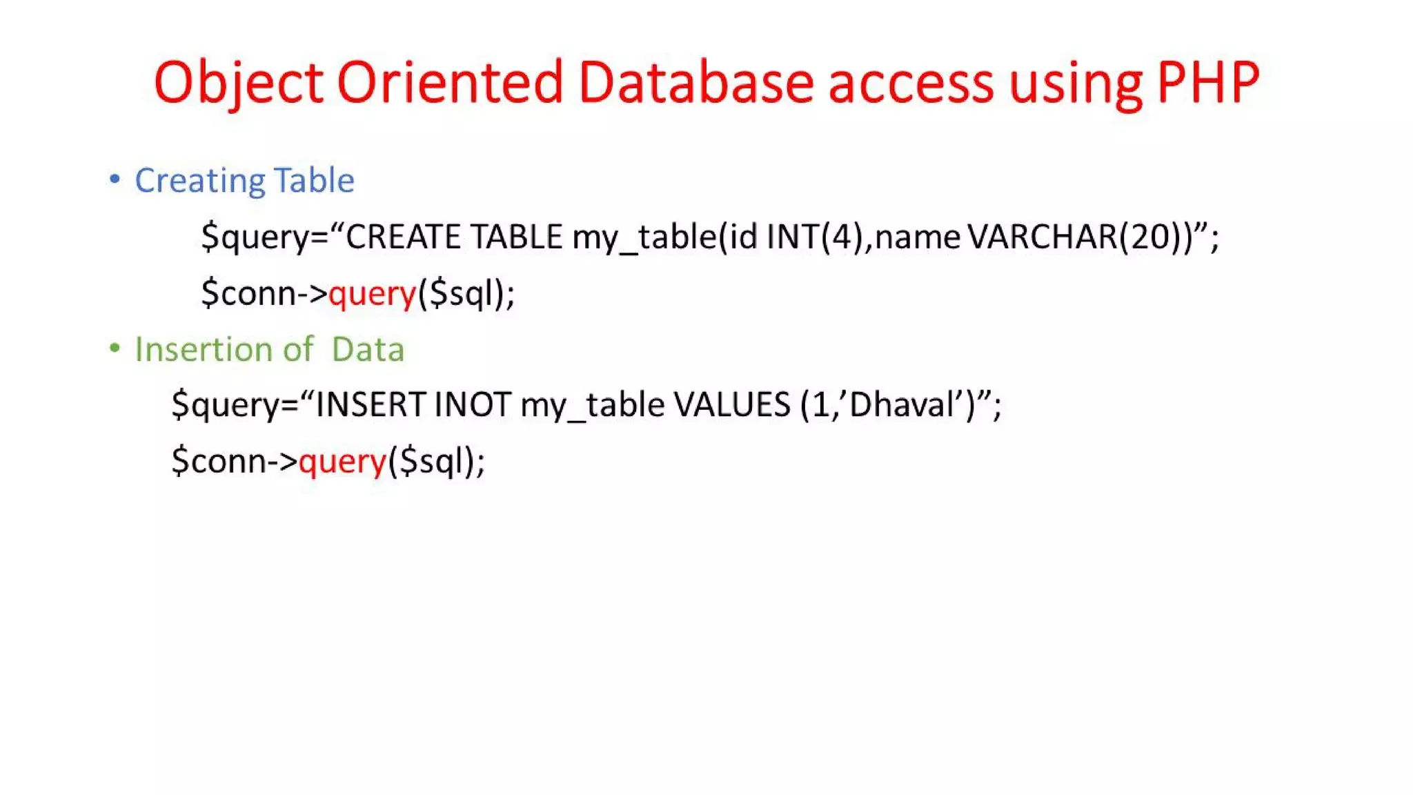 WD - Unit - 6 - Database Connectivity using PHP | PDF