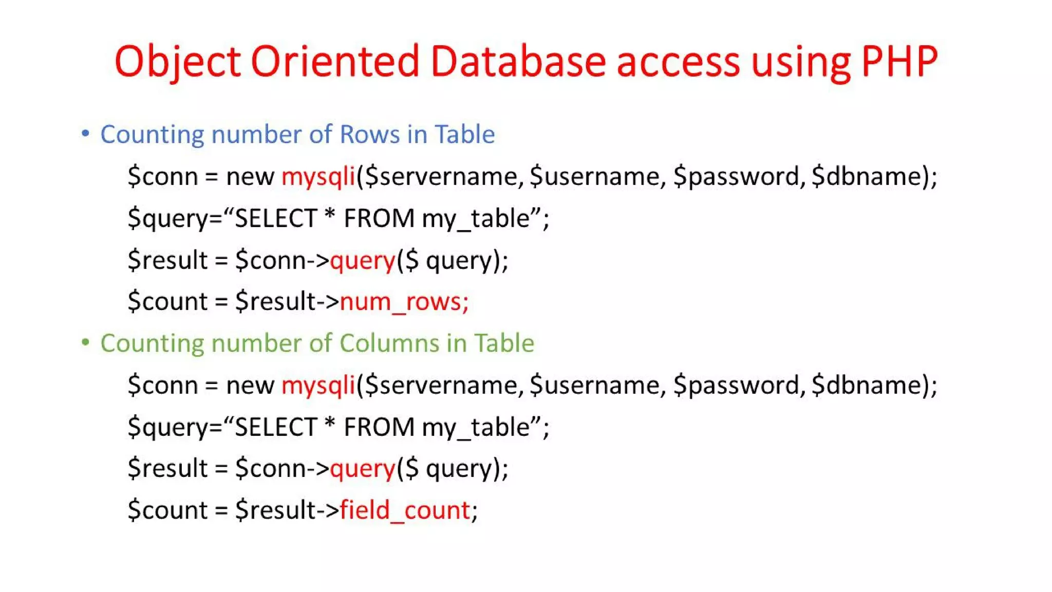 WD - Unit - 6 - Database Connectivity using PHP | PDF