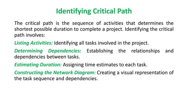 Activity Planning: Objectives, Project Schedule, Network Planning Model. Time Dimension ...