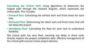 Activity Planning: Objectives, Project Schedule, Network Planning Model ...