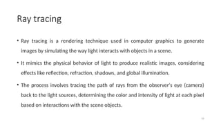 UNIT-6. Illumination model and surface renderingpptx | PPT