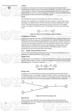 Planning time scale network analysis and network diagrams | PDF