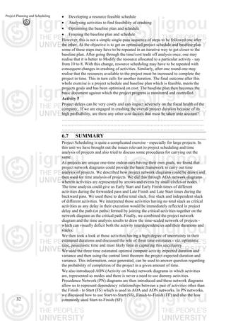 Planning time scale network analysis and network diagrams | PDF