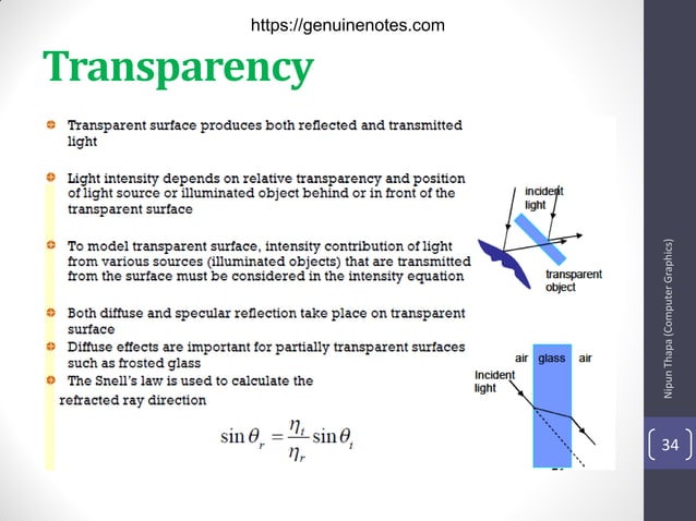 UNIT-6-Illumination-Models-and-Surface-Rendering-Methods.pdf | 3-D Graphics | Computer Software ...