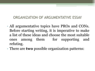 argumentative essay | PPT