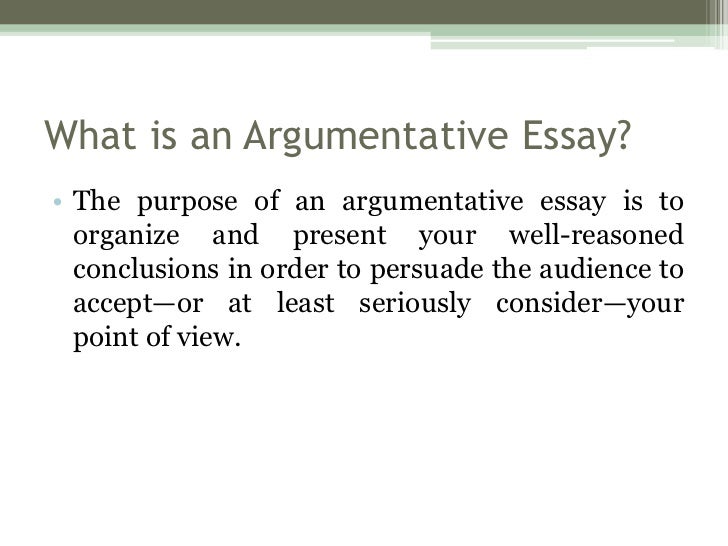 argumentative essay