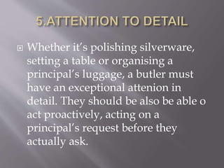 Unit 6, butler service | PPTX