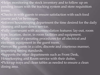 Unit 6, butler service | PPTX