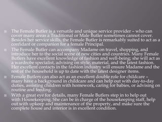 Unit 6, butler service | PPTX