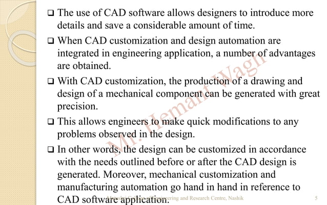 Cad Customization Andautomation Ppt