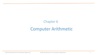 Unit-6 Computer Arithmetic.ppsx