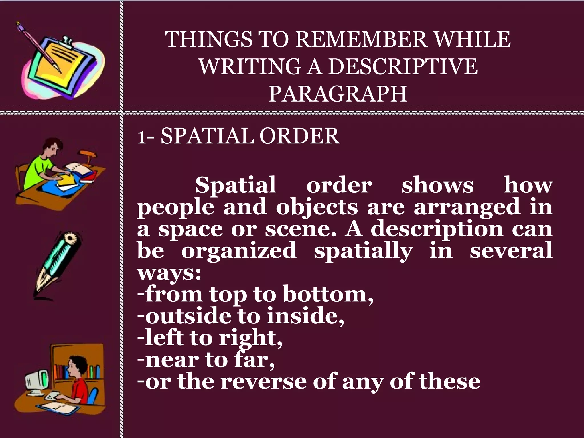 descriptive paragraph | PPT