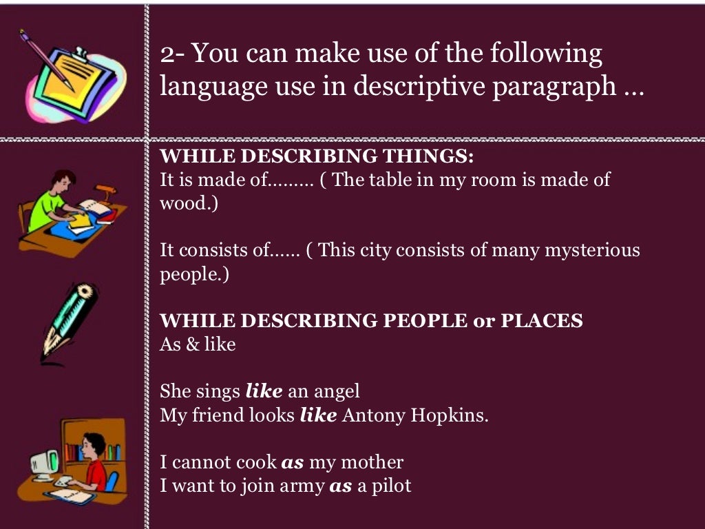 descriptive paragraph