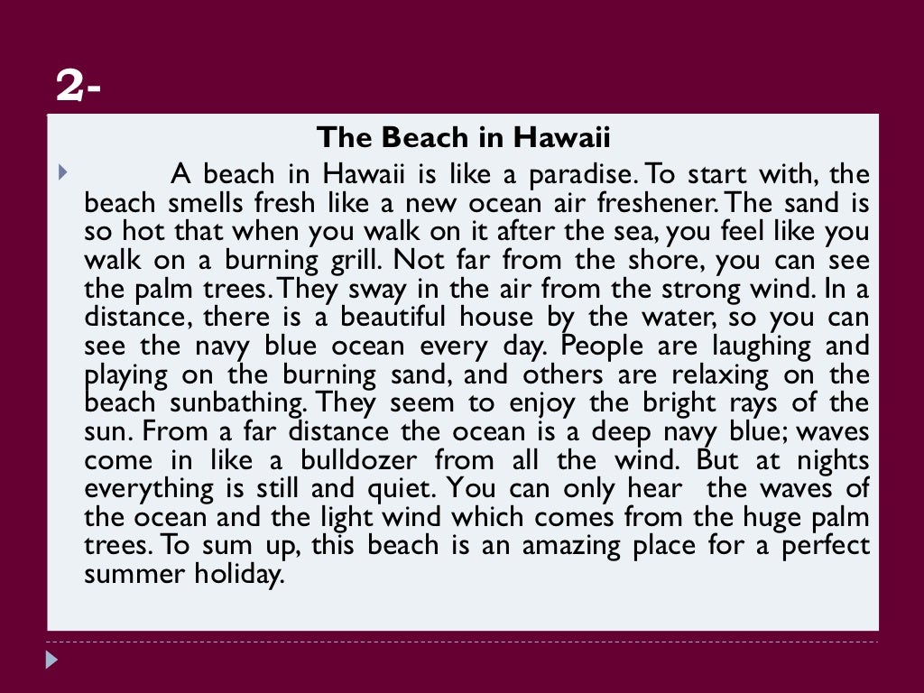 descriptive paragraph