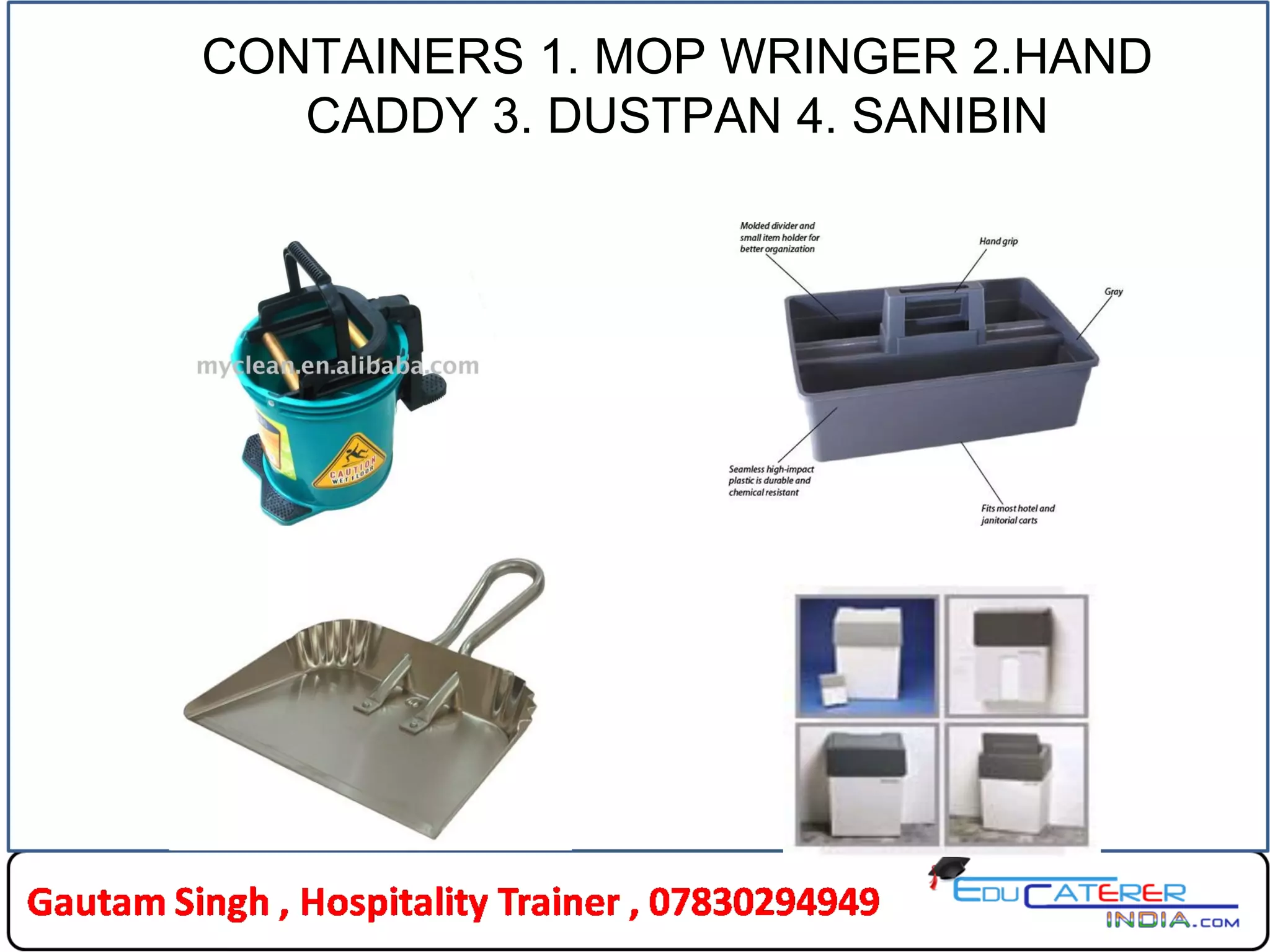 cleaning Equipment of housekeeping | PDF