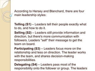 UNIT-6 LEADERSHIP AND ITS STYLE PPT DOCX | PPT