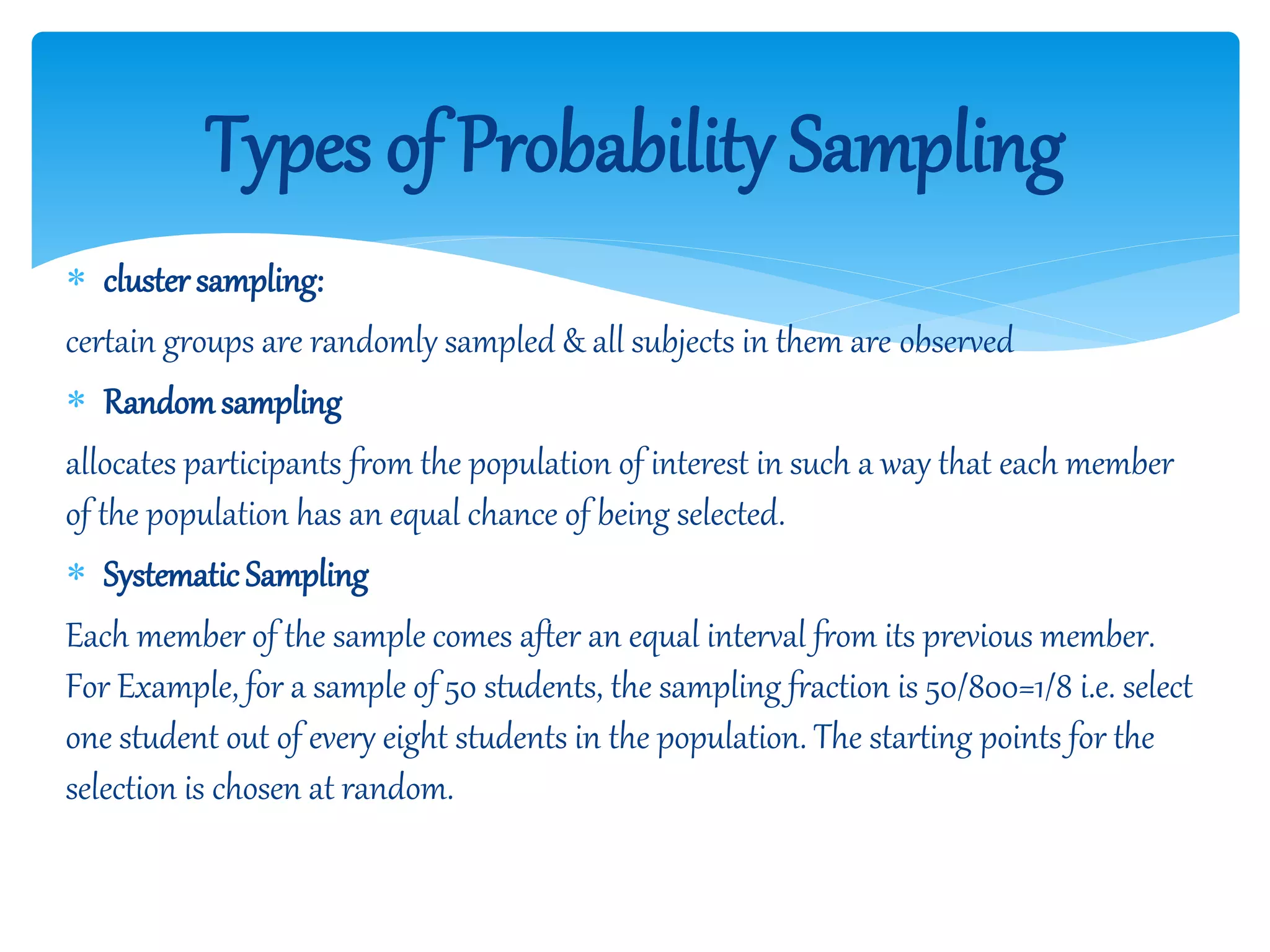Unit 6 sampling techniques | PPT